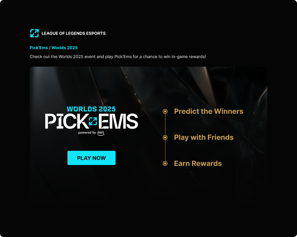 LoL Esports | Pick'Ems